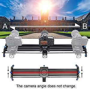 GVM Motorized Camera Slider, 31" Aluminum Alloy Track Dolly Rail Camera Slider with Tracking Shooting, 120 Degree Panoramic Shooting and Time-Lapse Photography for Most DSLR Cameras