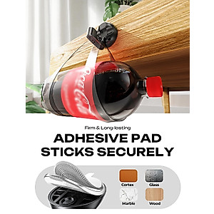 8-Pack Magnetic Cable Clips [1S Snap-On] Cord Holder, LISEN Office Desk Organizers and Accessories with 4 Extra Strong Adhesive Pads, Wire Organizer for Nightstand, Home, Wall, Car, Desktop