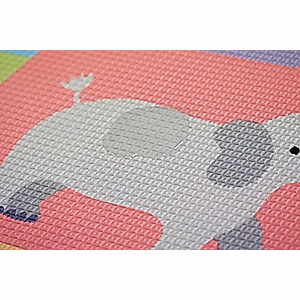 Baby Care Play Mat - Playful Collection (Busy Farm, Medium) - Play Mat for Infants – Non-Toxic Baby Rug – Cushioned Baby Mat Waterproof Playmat – Reversible Double-Sided Kindergarten Mat