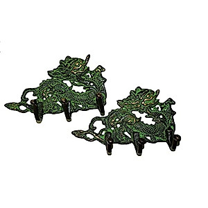 Uniquebazar4u Brass Dragon Wall Hook Handiscrafts Flying Dragon Wall Clothes Hanging Hook