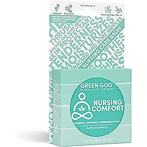Green Goo All Natural Nursing Comfort Salve for Breastfeeding Cracked and Sore Nipples, 1.82 Ounce Large Tin