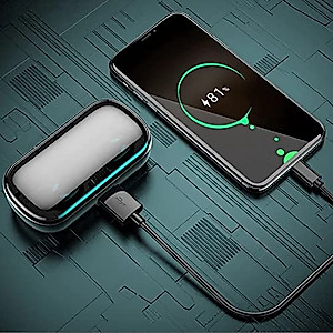 2022 New X8 F9 F9-5 F9-10 Wireless TWS BT 5.1 Earphone LED Power Display Audifonos Headphone Headset in-Ear HiFi Earbuds X8 Black