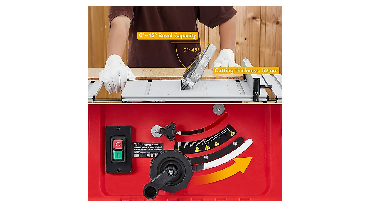 Portable 10-Inch Table Saw with Stand & Dust Collector | TROPOW