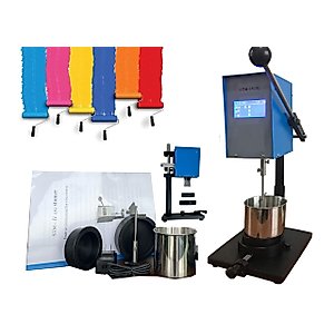VTSYIQI Stormer Viscometer Viscosity Meter Tester Digital rotational viscometer Rotary visometer with LCD Large Screen KU Unit 40.2 to 141.0KU Accuracy 2.00% for Paint Viscosity Testing