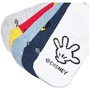 Disney Mickey Mouse Boys 5 Pack Shorty Socks