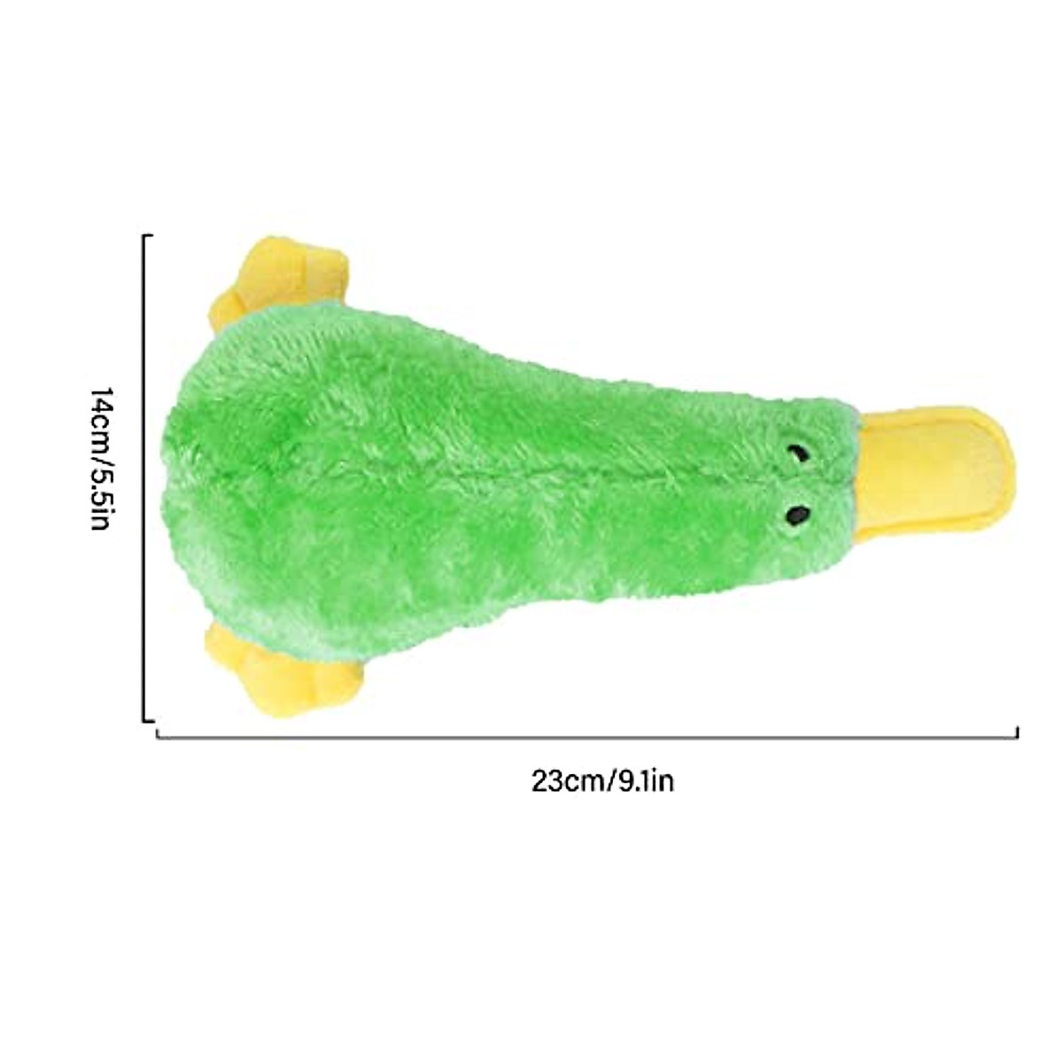 GLOGLOW Plush Dog Chew Toys, Cute Bird Easy Clean Squeaky Plush Dog Toys Teeth Grinding Interactive Boredom Relief Soft Bite Resistance Indoor (Green)