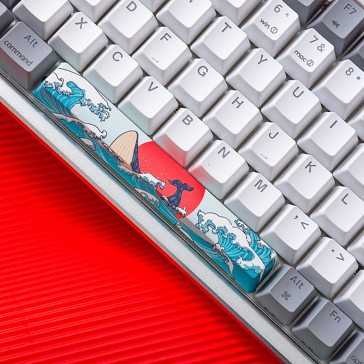 YUNZII AK84 84-Key Hot-Swappable Gaming Mechanical Keyboard with Double Shot PBT Keycaps, RGB, Aluminum Frame for Mac Windows (Gateron Black Switch, Silver)