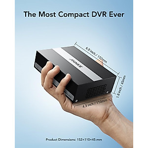 ANNKE 8CH 5MP Lite Digital Video Recorder with SSD Internal Solid State Hard Drive, 2 Weeks Recording with 8 Channel, AI Human/Vehicle Detection, H.265 Hybrid 5-in-1 Security DVR, Hardware Encryption