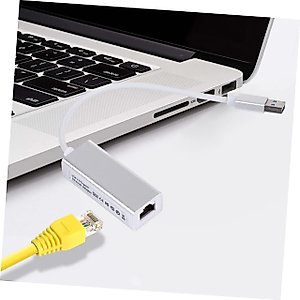 UKCOCO 1pc Network Adapter Micro USB Hub Micro USB Splitter USB Hubs USB Adapter Computer Adapter Splitter USB Hub for Computer Usb3.0 to Adapter Wired Aluminum Alloy Receiver