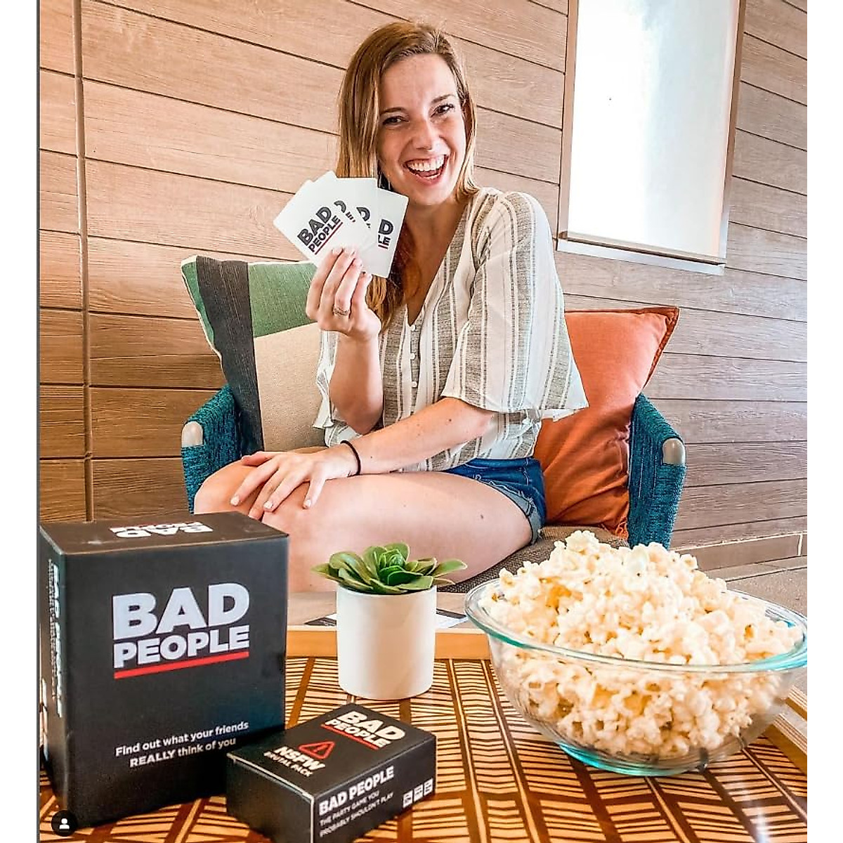 BAD PEOPLE Party Game + NSFW Expansion Set - Hilarious Adult Card Game for Fun Parties and Board Games Night with Your Group - Find Out What Your Friends Really Think of You
