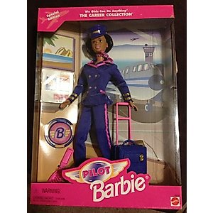 Pilot Barbie African American We Girls Can Do Anything Career Collection 1997