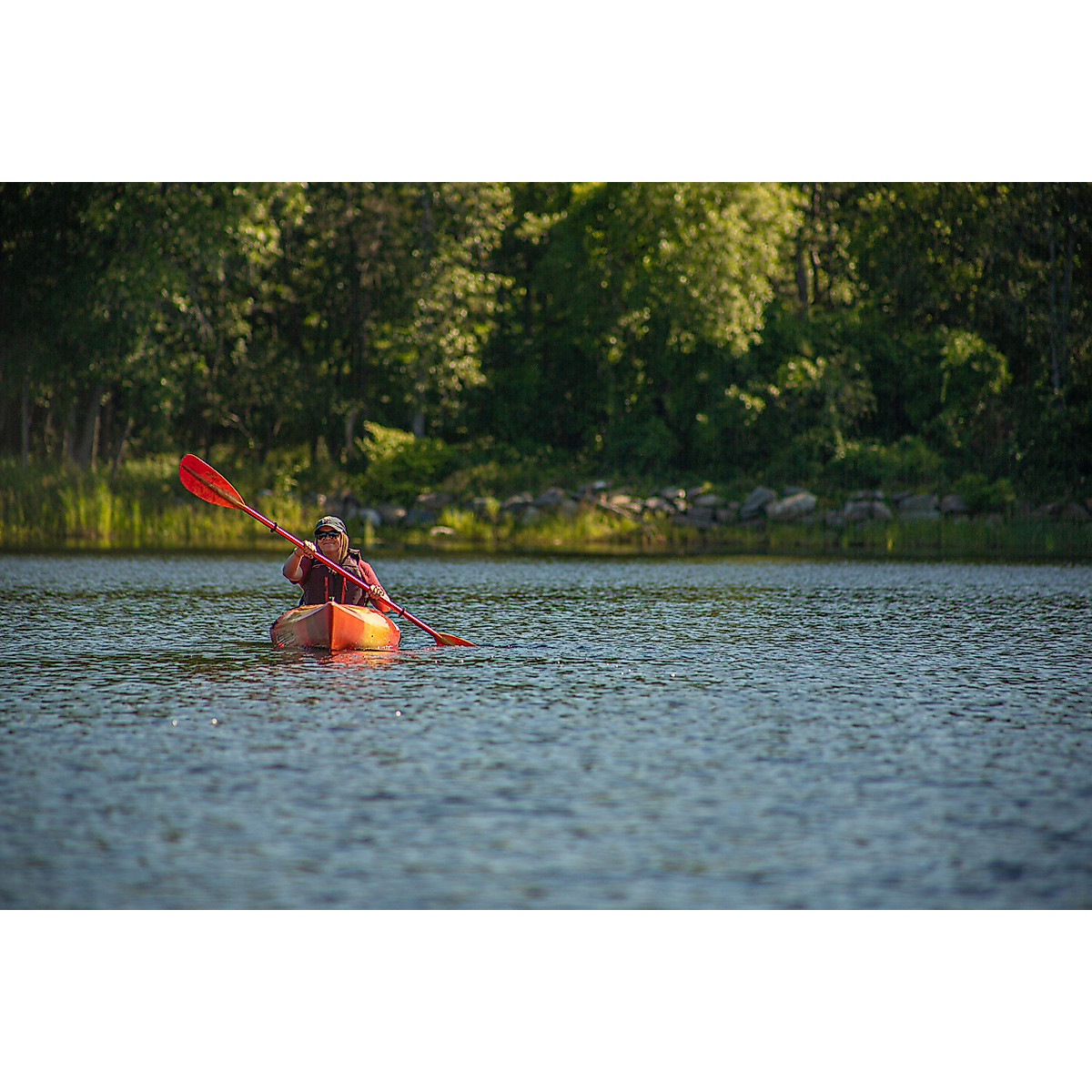 Carlisle Magic Mystic Kayak Paddle with Polypropylene Blades and Aluminum Shaft, 220cm - Ahi