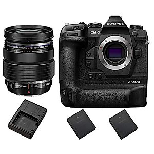 Olympus OM-D E-M1X Mirrorless Digital Camera Body + Olympus M. Zuiko Digital ED 12-40mm f/2.8 PRO Lens
