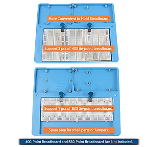 Makeronics Microcontroller Board and RAB 7-in-1 Breadboard Holder with USB Cable Compatible with UNO R3 Board ATmega328P and Arduino IDE