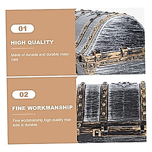 Zerodeko 1pc Box Pirate Box Plastic Playes Kids Treasure Chest Wooden Treasure Chest Box Girl Treasure Chest Metal Treasure Chest Jewelry Treasure Box Pirate Storage Chest Storage Chest Toy