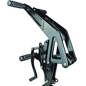 CNC Ninja650 12-15 Motorcycle Adjustable Rearsets Foot Pegs Rear Set Footpeg Brake Shift Pedal Compatible with Ninja 650R ER6F ER6N 2012 2013 2014 2015 Black