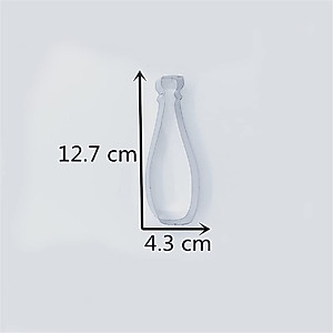 LILIAO Champagne Cookie Cutter Wedding Fondant Biscuit Cutter - 1.7 x 5 inches - Stainless Steel