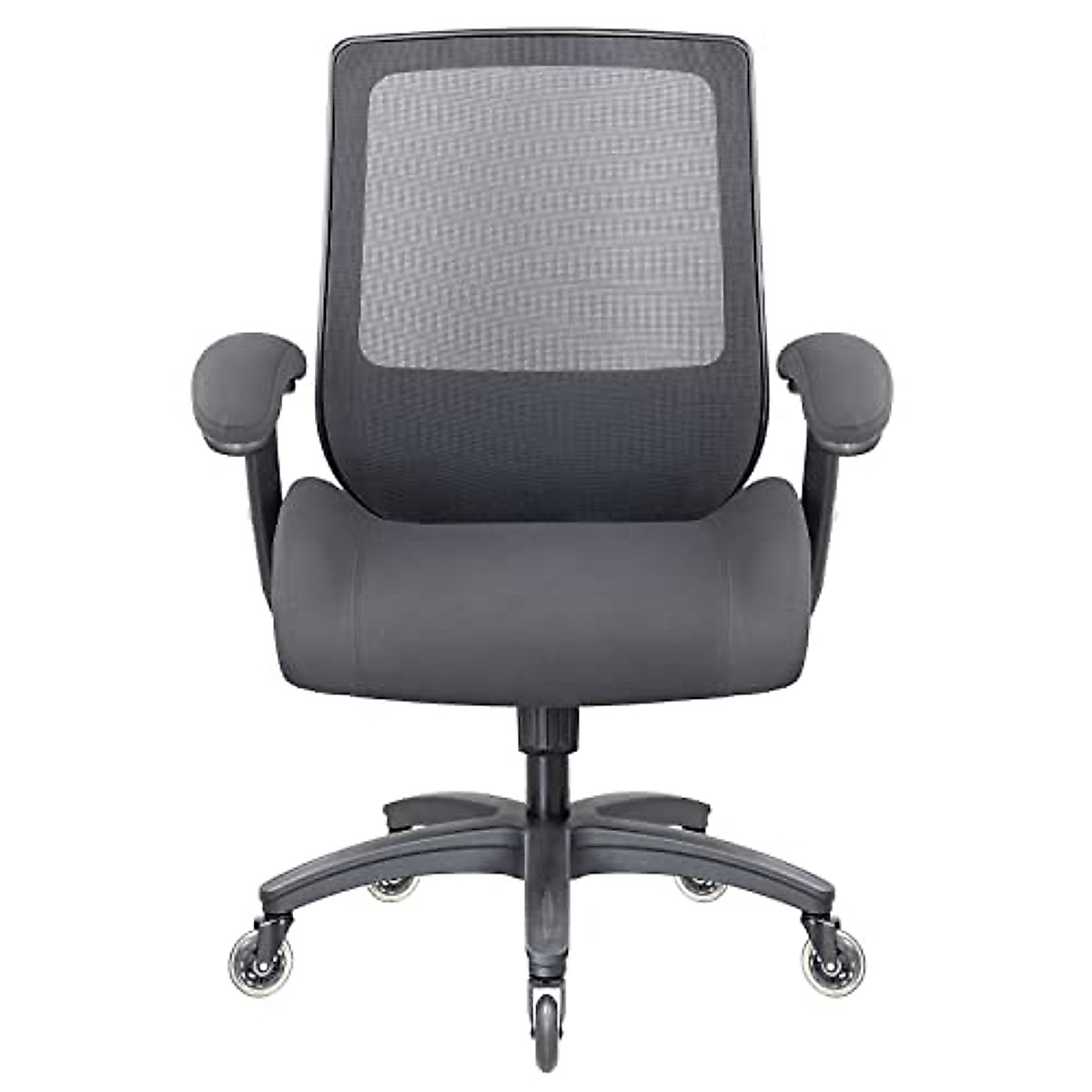 BOLISS Big and Tall Ergonomic Office Mesh Computer Executive Desk Chair with Wide Thick Seat,Lumbar Support and Tilt 400lbs-Black