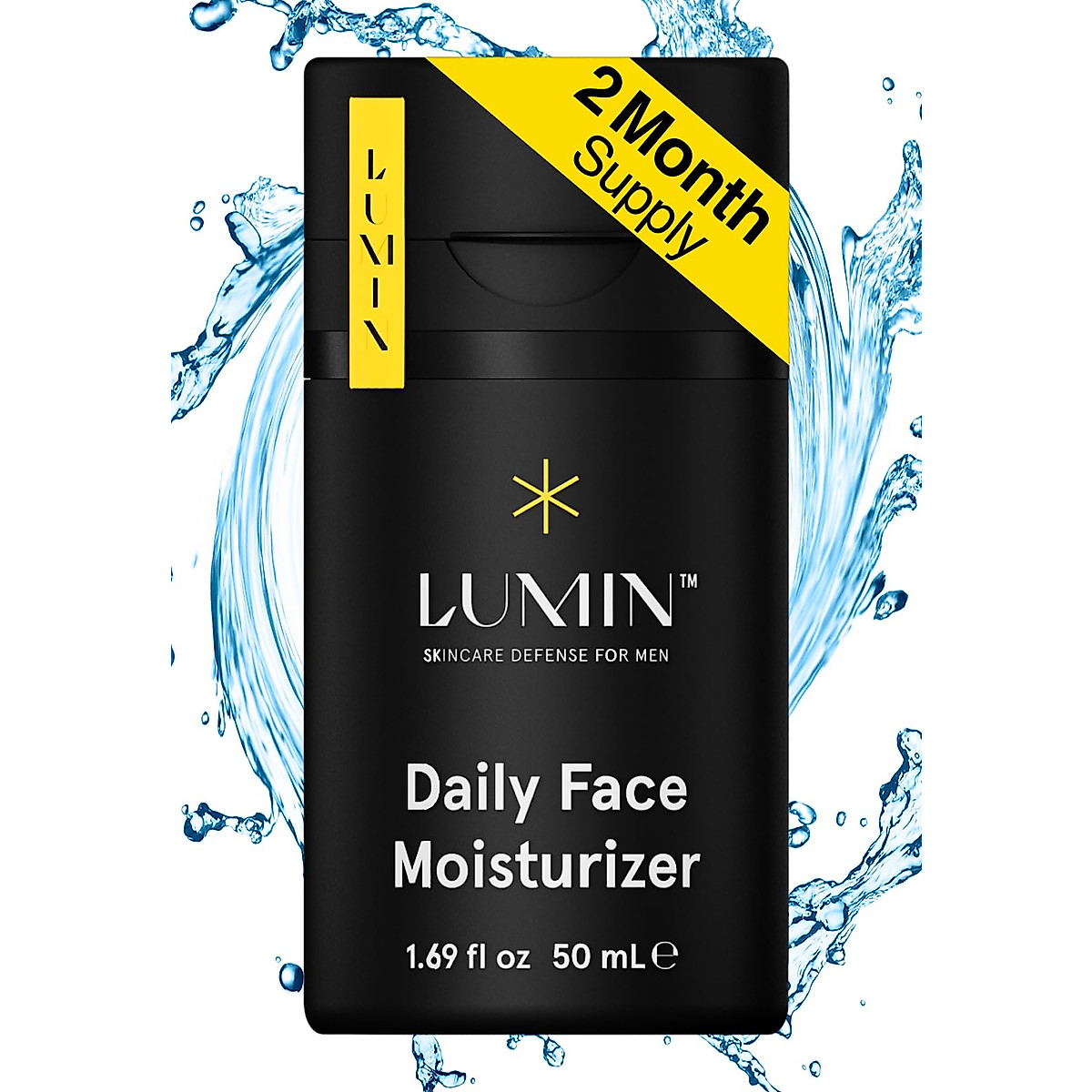 Lumin - Daily Face Moisturizer for Men - with niacinamide, Mens Face Lotion, Mens Skin Care, Ideal for normal & combination skin, 50ml, 1-Pack