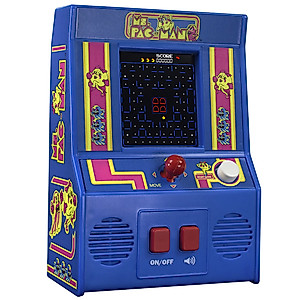 Basic Fun Arcade Classics - Ms Pac-Man Retro Mini Arcade Game,Multicolor