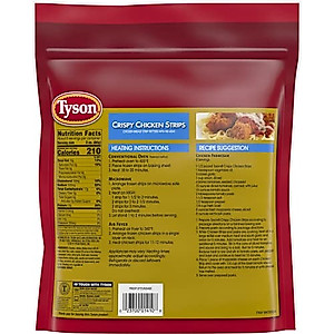 Tyson All natural Perfectly Crispy Chicken Breast Strips with Rib Meat - Fully Cooked - No Antibiotics Ever - 6 Pack (25 oz Each) - Ready Set Gourmet Donate a meal Program