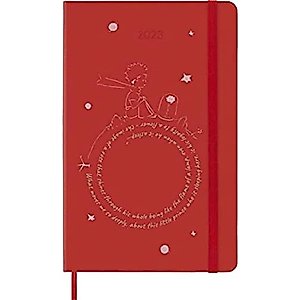 Moleskine Limited Edition Le Petit Prince 12 Month 2023 Weekly Planner, Hard Cover, Large (5" x 8.25"), Rose