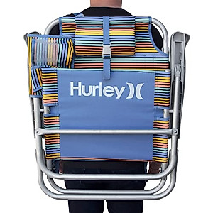 Hurley Deluxe Backpack Beach Chair, One Size, Sunset
