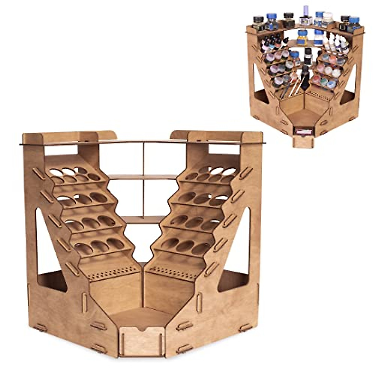 1 x Wall Citadel 60 holes + 1 x Corner Paint Rack Organizer