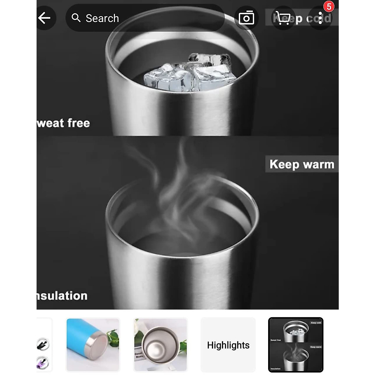 Item Name30 oz. This is the tumblr you get during the day. Your morning drink will stay hot, and your iced coffee will stay cold - so take your Style: American style