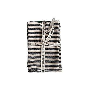 Creative Co-Op Striped Cotton (Set of 3 Pieces) Tea Towels, Multicolored
