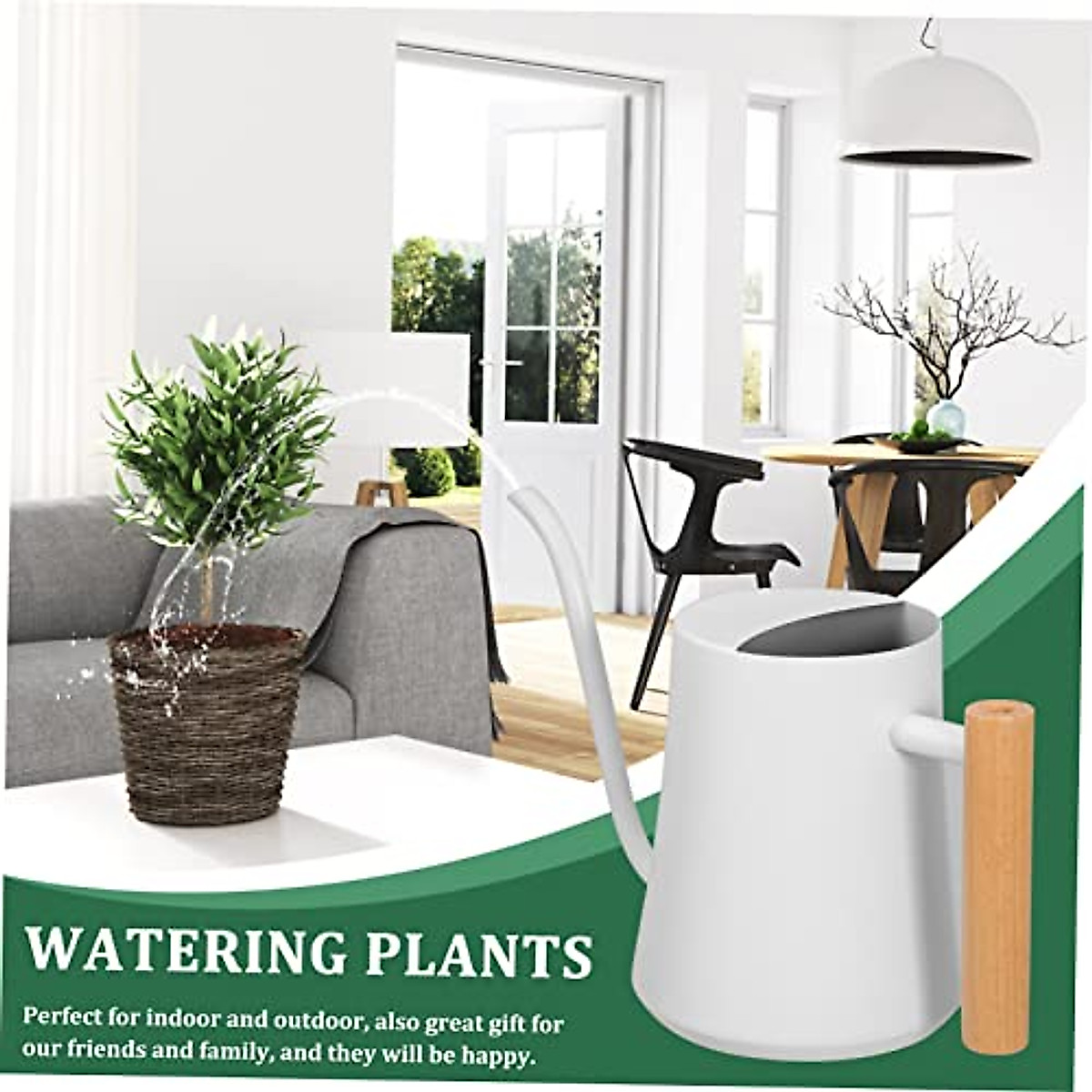 BUTIFULSIC Watering Kettle Flower Watering Bottle Garden Watering Bucket Sprinkling cans Flower Watering can Plant Mister Watering Spray Bottle Succulent Tools Stainless Steel White Indoor
