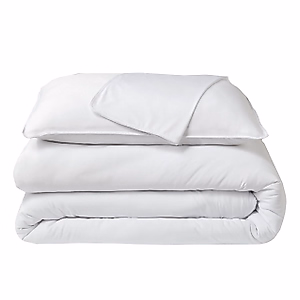 SHEEX Original Performance Cooling Duvet Cover Set, Lightweight King Duvet Cover with 2 King Pillow Shams, Bright White