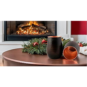 Staglife 20 Oz Black Matte Moscow Mule Pure Copper Tumbler Cups for Drinking Water, Genuine Copper Mugs for Moscow Mules, Hammered Real Solid Pure Copper Mug Cup, Gifts Set of 2, Large