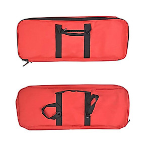 SHARROW Archery Takedown Recurve Bow Case Bow Bag Carrier Cover Storage Hand with Adjustment Arrow Tube Holder Hunting Accessories (red)