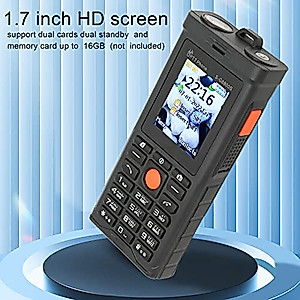 Elderly Mobile Phone, Detachable Antenna 1.7 Inch HD Unlocked Children Elderly Mobile Phone for Standby Phone US Plug