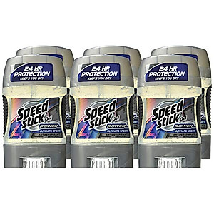 Mennen Speed Stick Power Antiperspirant Deodorant for Men, Ultimate Sport, 3 Oz, Pack of 6