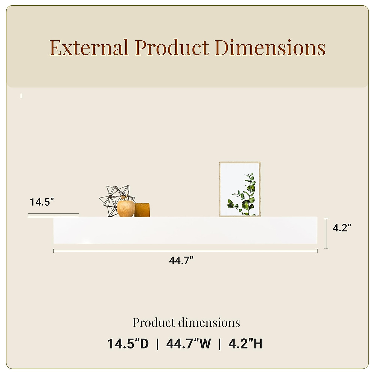Stealth-Masters™ Yankee Concealment Shelf, Large, Brilliant White