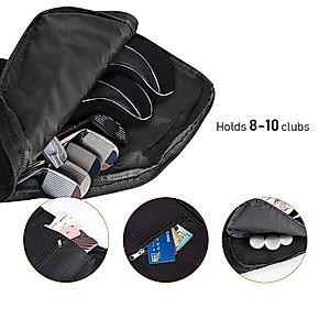 Craftsman Golf Golf Carry Bag, Portable Driving Range Carrier Foldable Golf Club Bag, Water Resistant Mini Golf Bag Multi Colors, Gift for Men Women Golfer Customizable