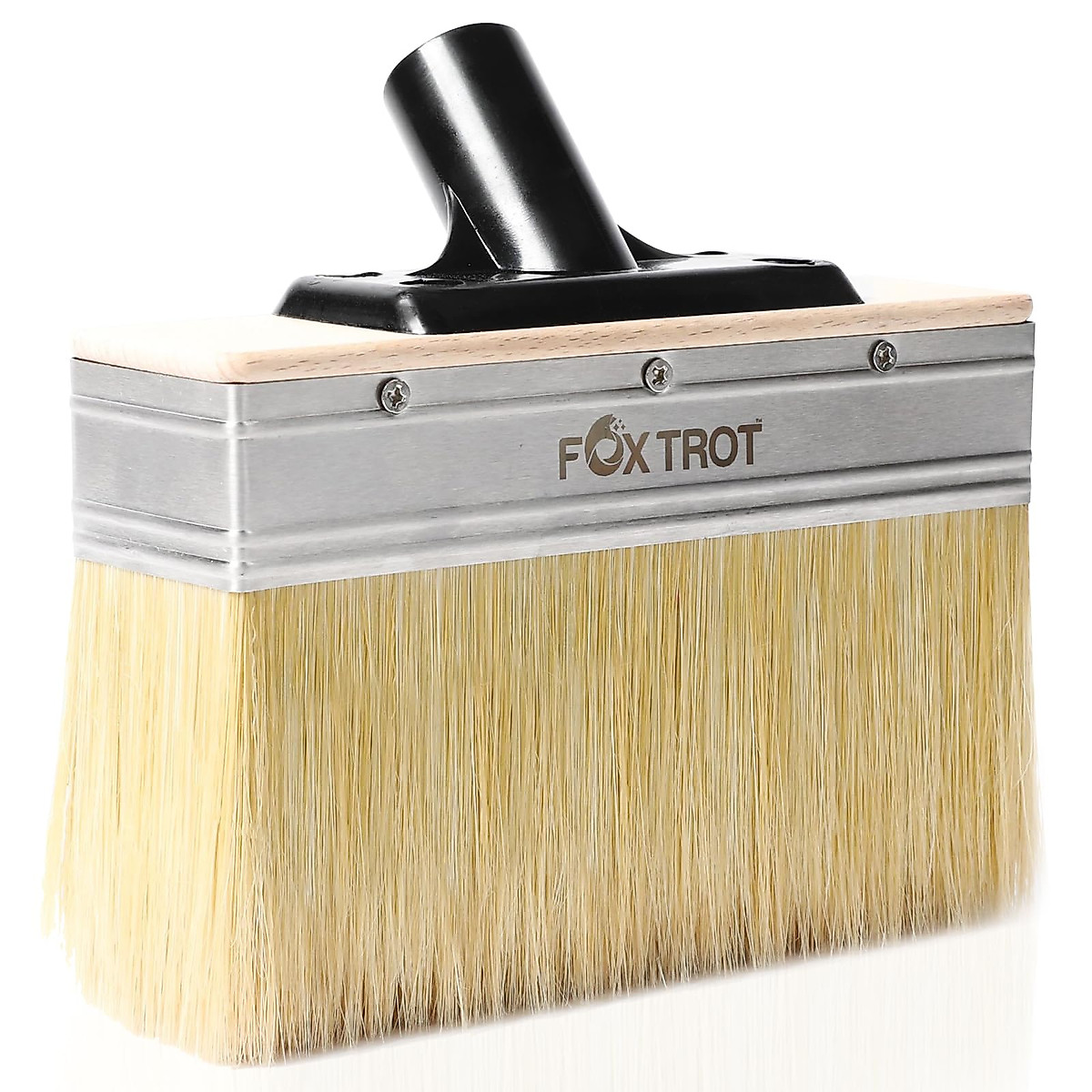 Foxtrot Deck Stain Brush for Wood, 7-Inch Professional Grade Deck Stain Applicator for Fast & Even Paint, Stain, and Sealer, Large Paint Brush, Deck Brush, Wide Paint Brush for Staining Wood