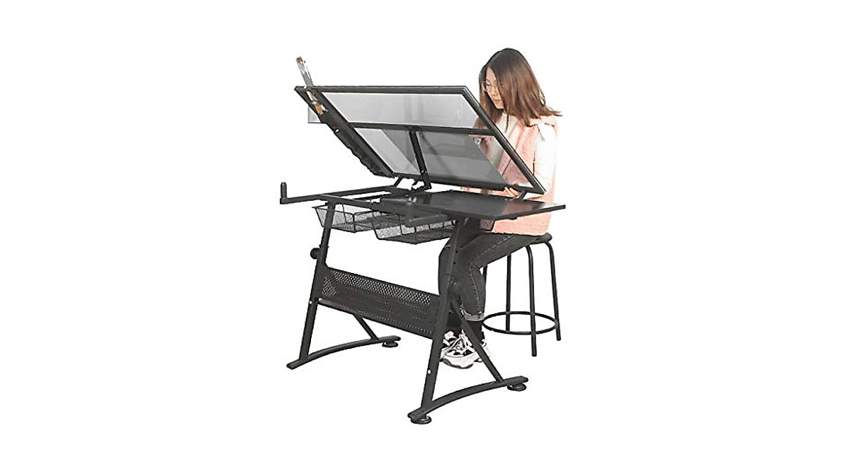 Height Adjustable Drafting Desk for Artists and Creatives