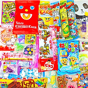 Sakura Box Japanese Snacks & Candy 30 Piece Dagashi Set Gift (Box)
