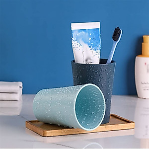 MXIAOXIA Square Toothbrush Cup Home Couple Toothbrush Cup Wash Cup Tooth Cylinder Mouthwash Cup Drinking Cup
