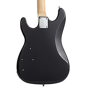 Davison Guitars 39" Full Size Electric Guitar in Black - Right Handed Beginner Kit with Gig Bag and Accessories