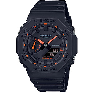 Casio GA-2100-1A4ER Black Resin Digital Quartz Unisex Watch