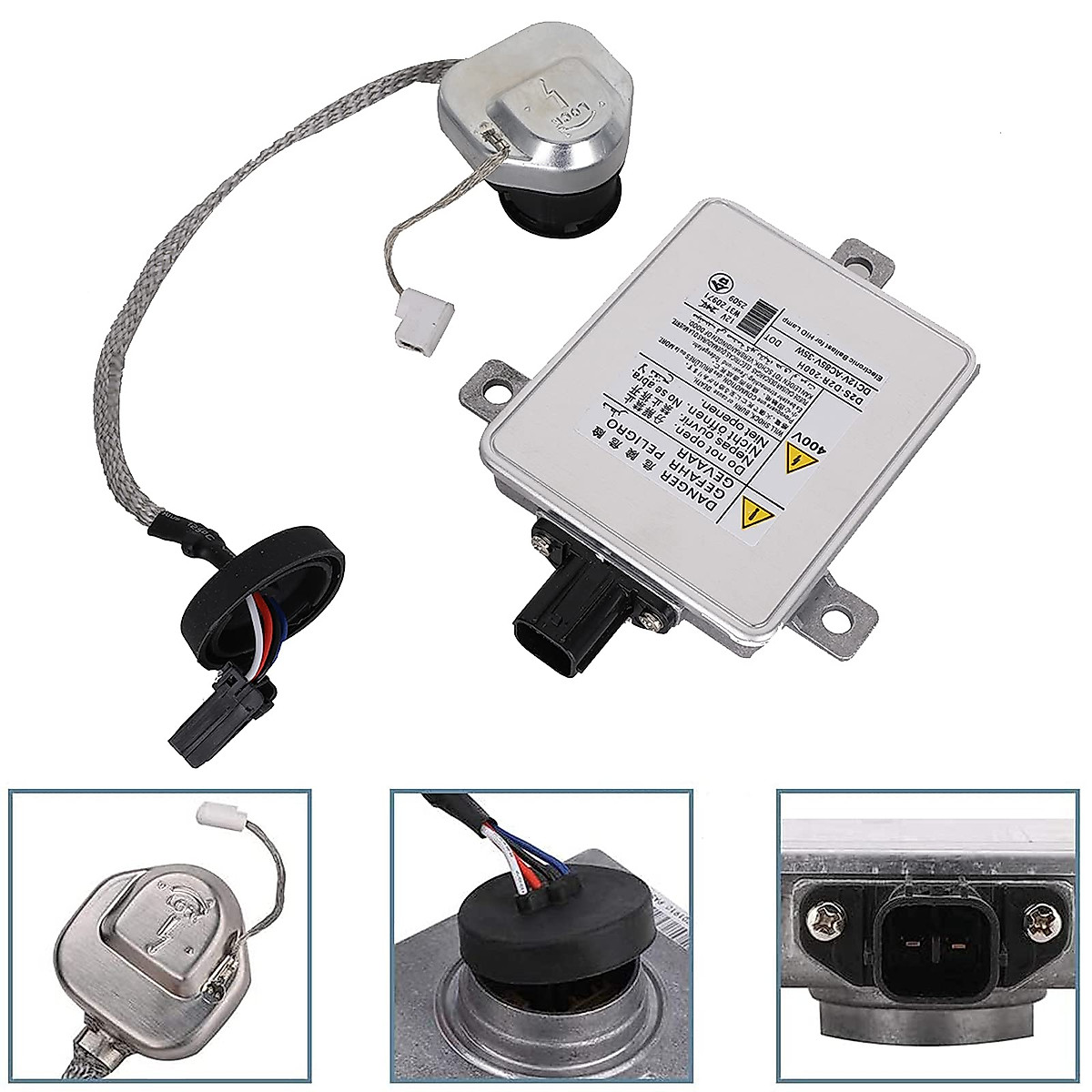 W3T19371 Xenon HID Headlight Ballast W/ Igniter - Compatible with Acura TL, TL-S, TSX, ZDX, RDX, MDX, CSX, Honda CR-Z, Odyssey, Mazda CX-5, CX-9, 3, Mitsubishi Outlander - Replaces W3T15671 W3T16271