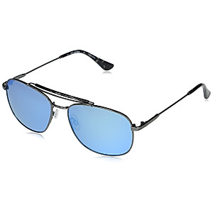 Columbia Womens Trail Dash Sunglasses, Gunmetal/Blue Flash Polarized, 50 Mm US