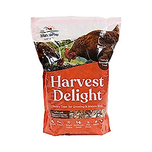 Manna Pro Chicken Treats - Harvest Delight Chicken Scratch - Chicken Feed Treat - Chicken Scratch Feed - 2.25 Pounds