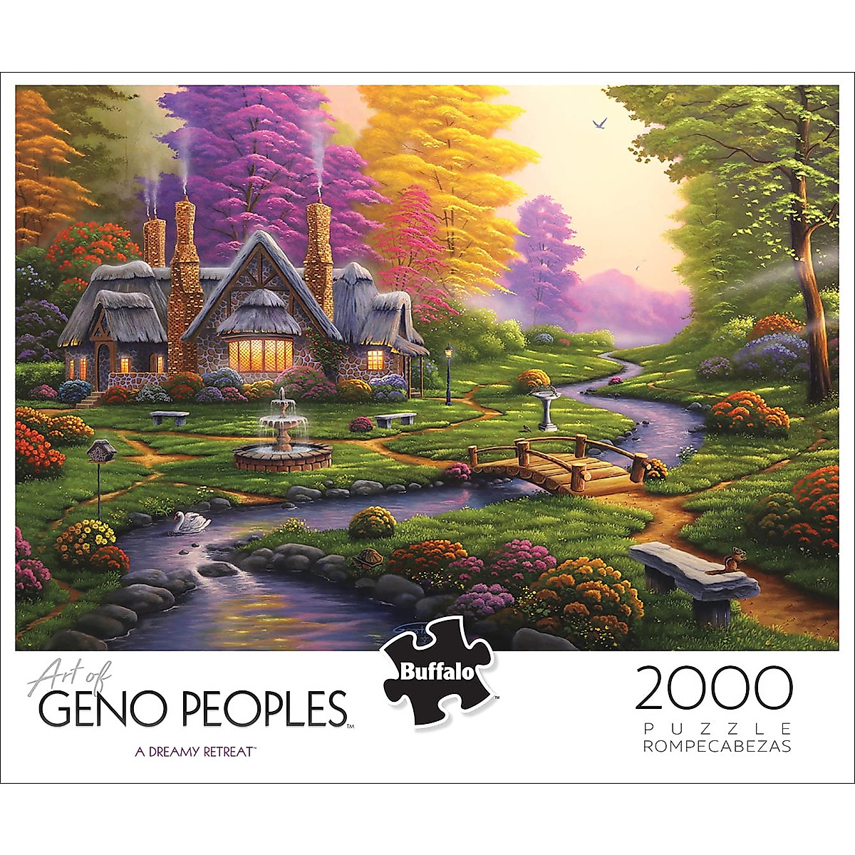 Buffalo Games - Geno Peoples - A Dreamy Retreat - 2000 Piece Jigsaw Puzzle for Adults Challenging Puzzle Perfect for Game Nights - 2000 Piece Finished Size is 38.50 x 26.50