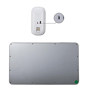 Ultra Slim Retro Bluetooth Keyboard and Mouse Combo,Compact Rechargeable Wireless Keyboard and Mouse for iPad,iPad Mini,iPad Air iPad Pro,iPhone,Windows Android Tablet Smartphone (Black)