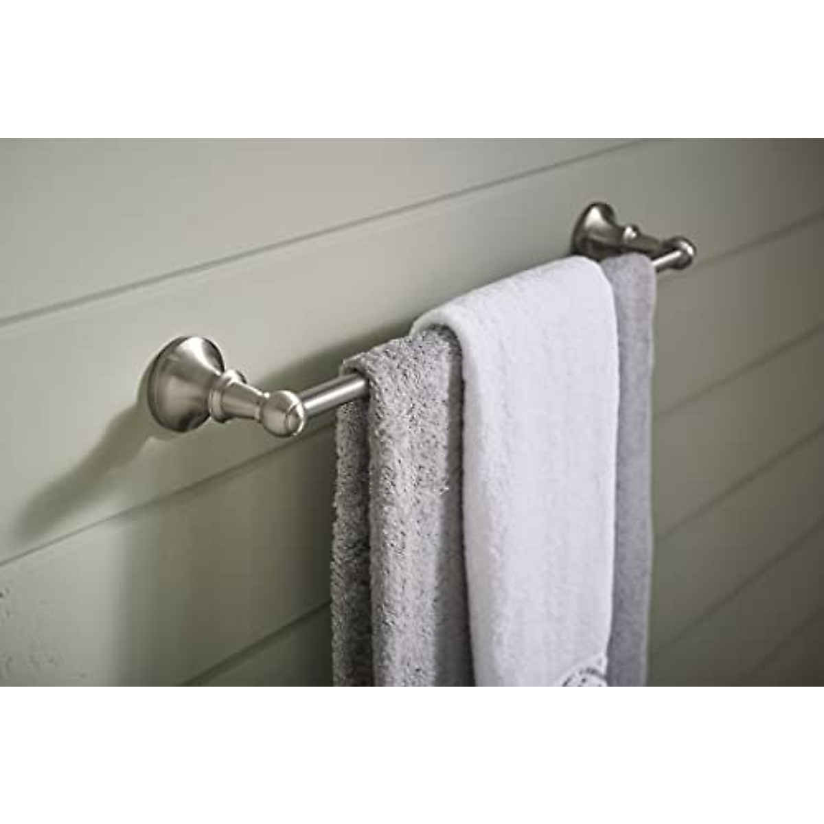 Moen Vale Brushed Nickel 24-Inch-Towel Bar, DN4424BN